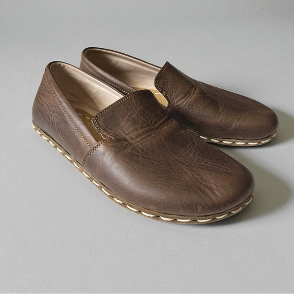 Nefes | Shoes | Nefes Grounding Barefoot Shoes Brown Leather Slipon ...